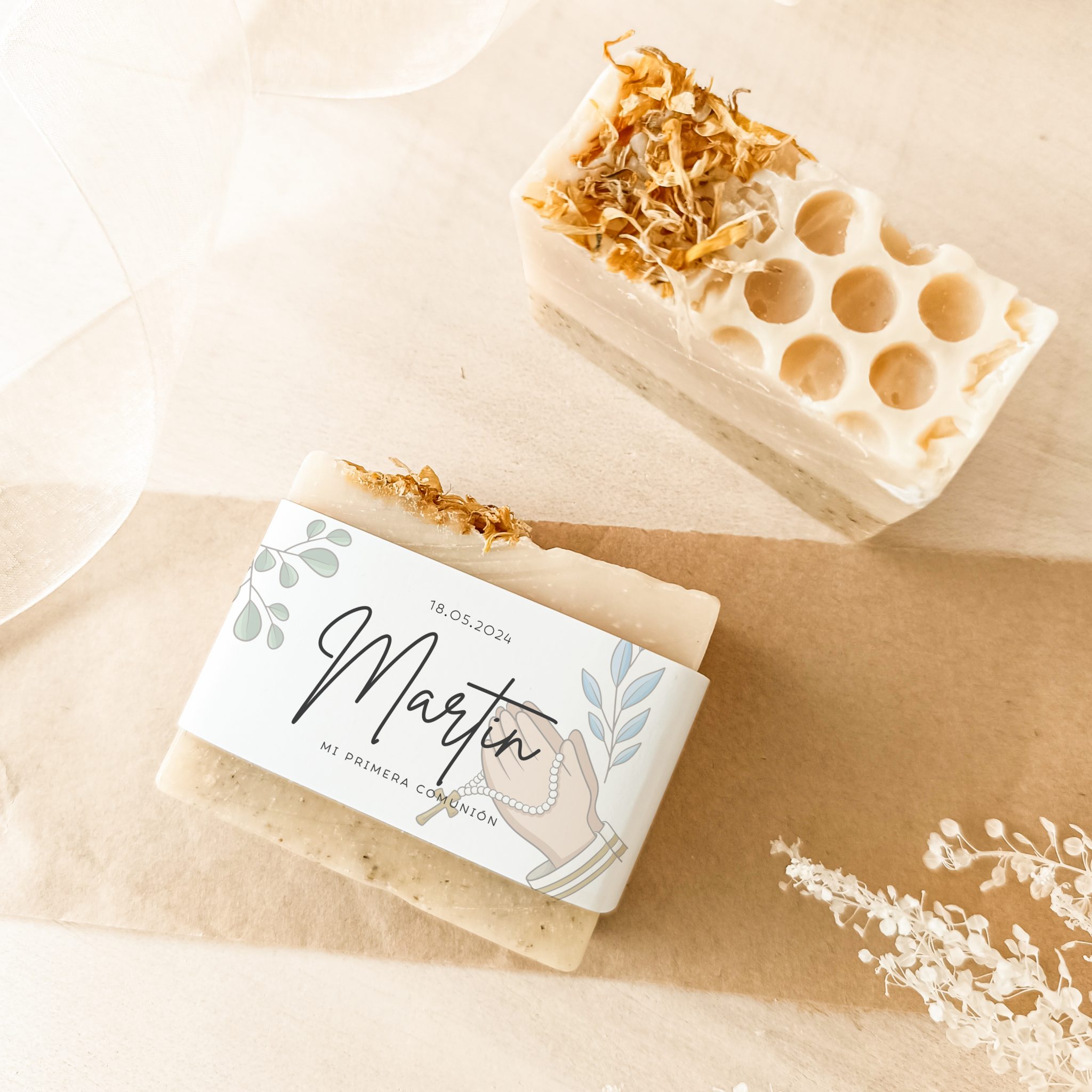 Jabón artesanal comunión - PRAY - Mildri